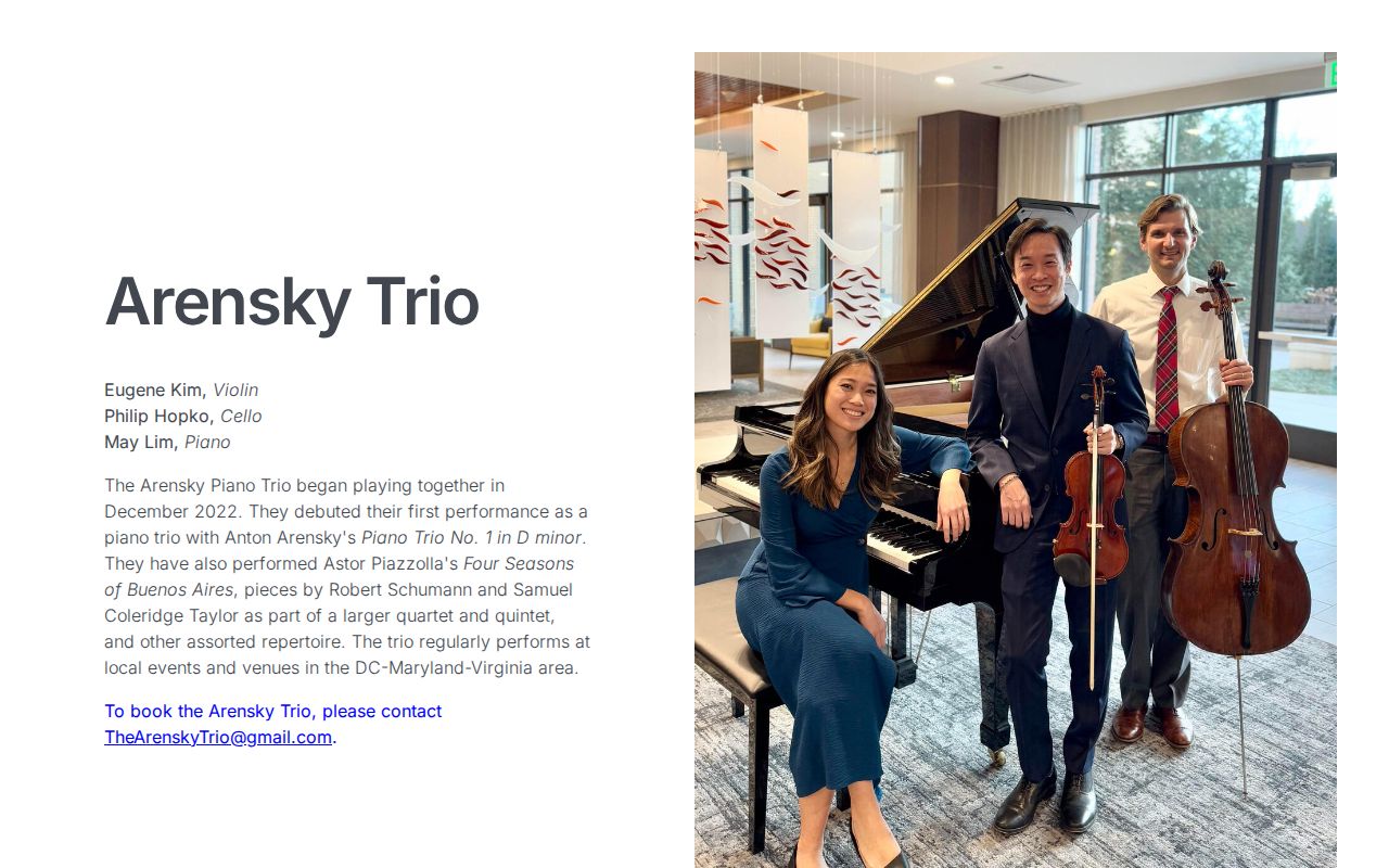 Arensky Trio